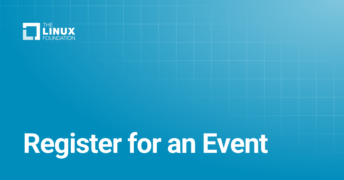 Register for an Event | Linux Foundation Documentation
