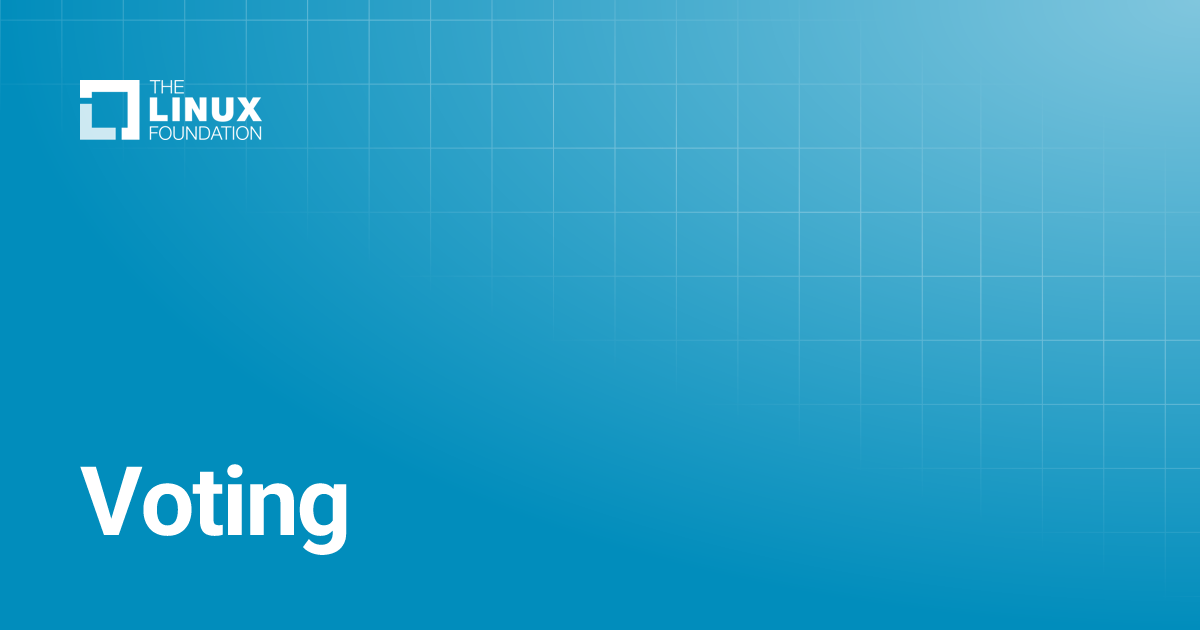 Voting | Linux Foundation Documentation