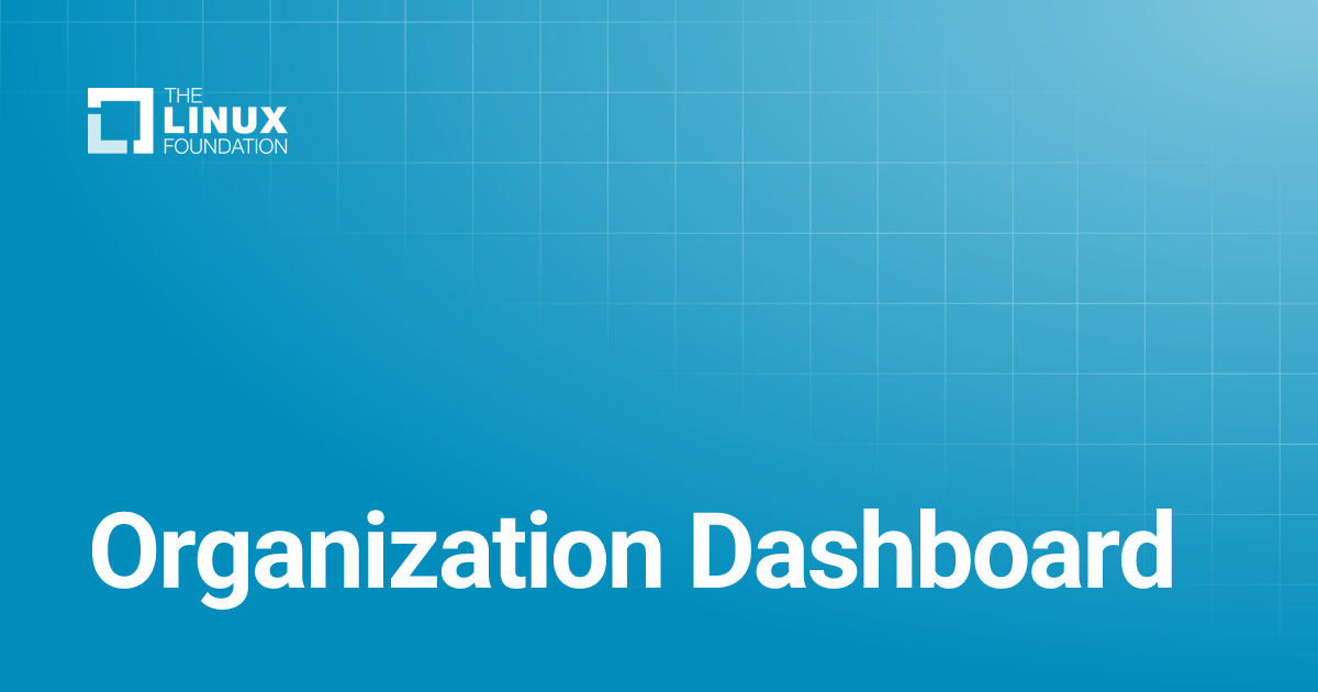 Organization Dashboard | Linux Foundation Documentation