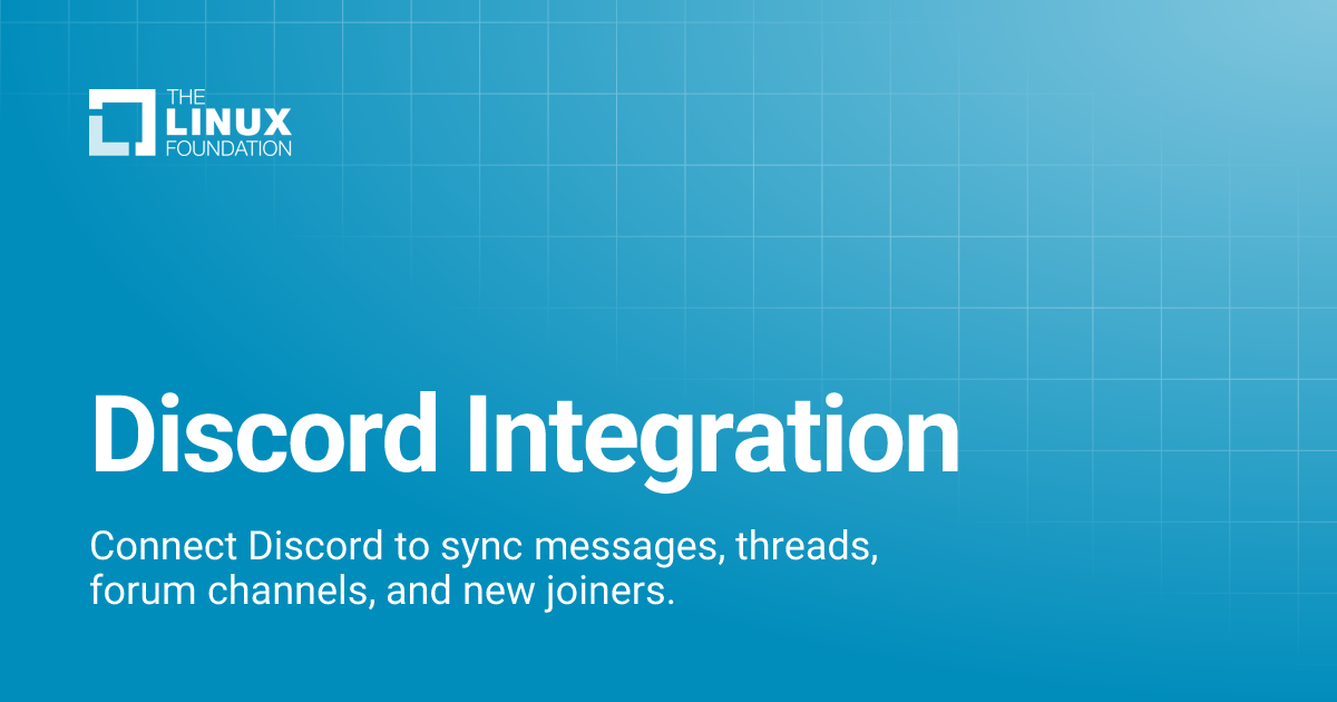Discord Integration | Linux Foundation Documentation