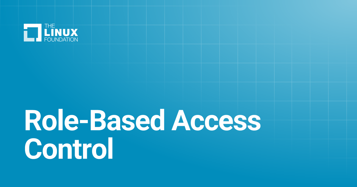 Role-Based Access Control | Linux Foundation Documentation