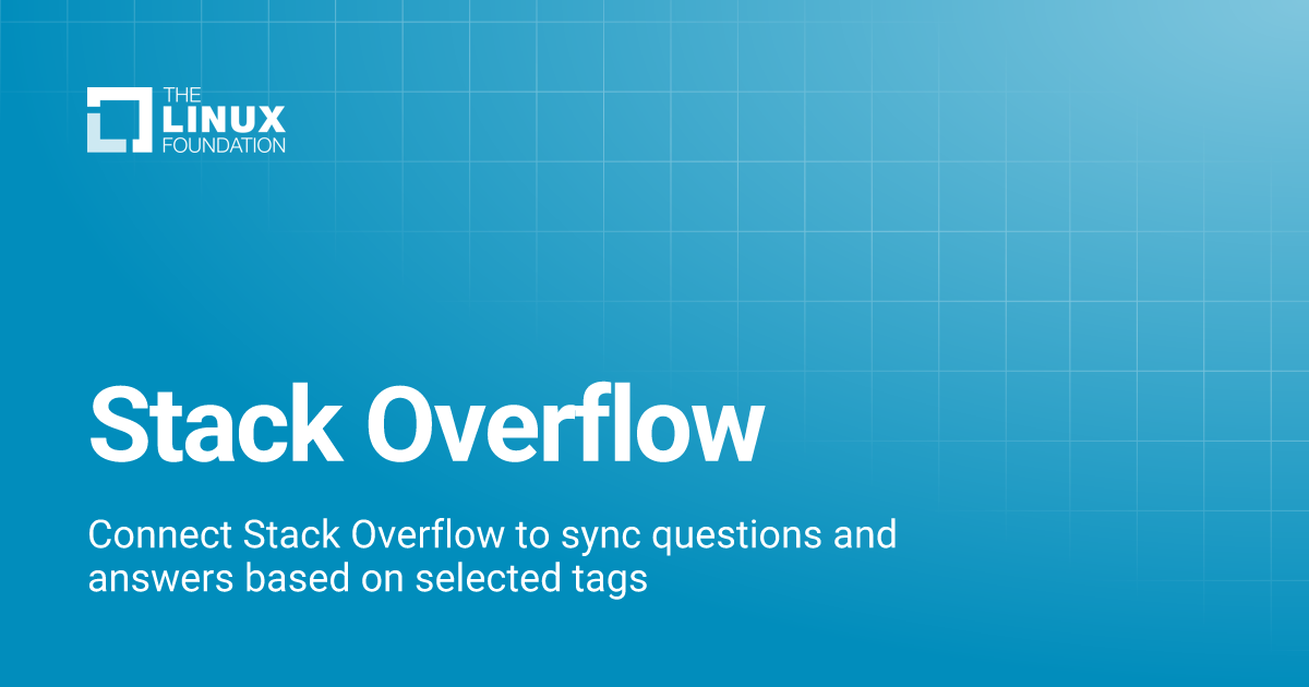 Stack Overflow | Linux Foundation Documentation