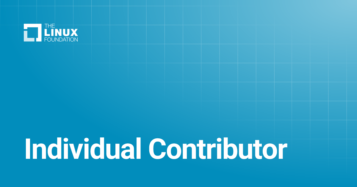 Individual Contributor | Linux Foundation Documentation